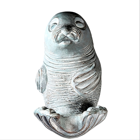 Isabel Bloom | Accents | Isabel Bloom Walrus Seal Cement Sculpture 8 In ...